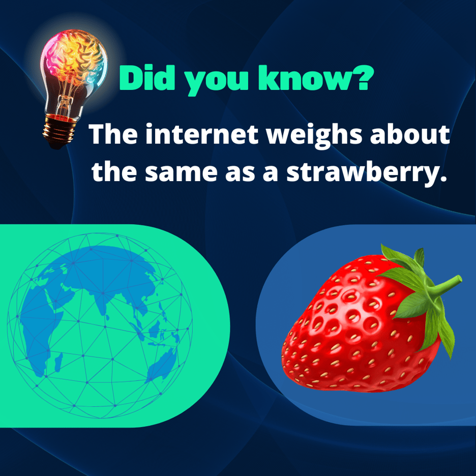 How Much Does the Internet Weigh? Electrons, Servers, Cables, and More